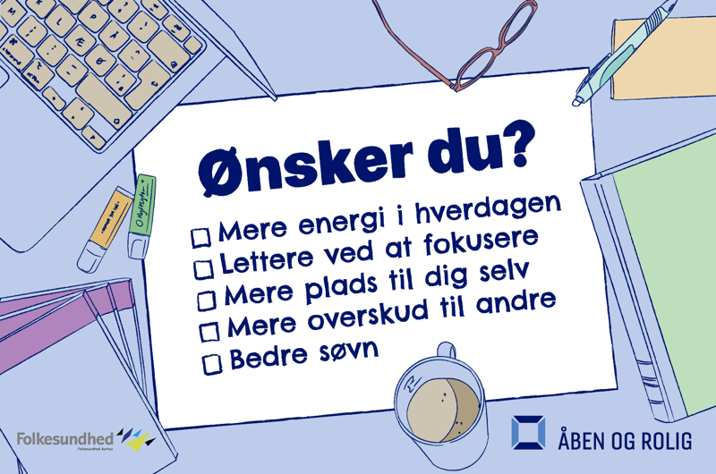 Åben og Rolig for Unge - kursus for unge med stress