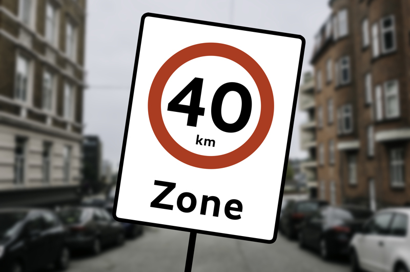 Hvor skal farten sættes ned? Flere 40 km-zoner på vej